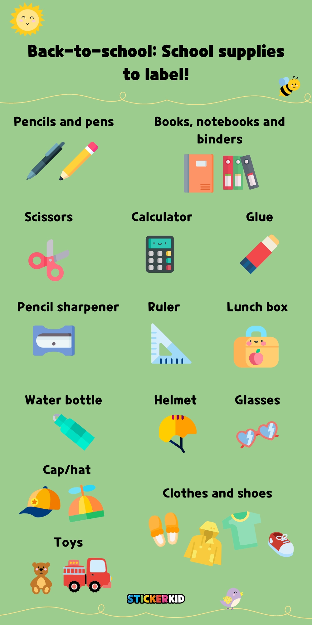 Labelling school supplies: our back-to-school essentials! - Blog